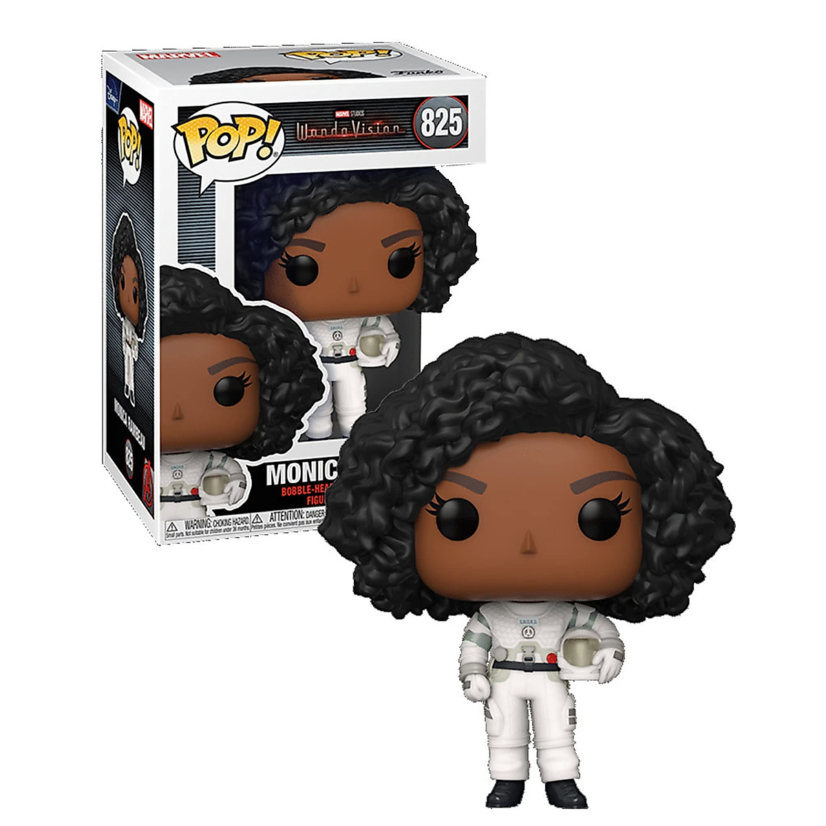 Funko POP Marvel: WandaVision - Monica Rambeau Pop! Vinyl Figure (Bundled with Compatible Box Protector Case), Multicolored, 3.75 inches