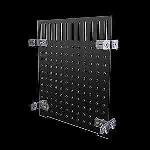 HingoFuni Fish Tank Divider Aquarium Acrylic Isolation Grid Board Divider with Suction Cups Accessories Transparent Plate Baffle Blocking Fish Partition Net Freshwater Ornament 25x30cm