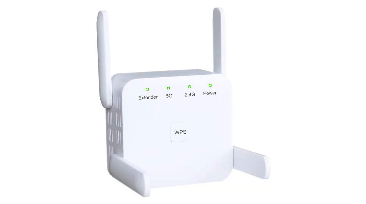 WiFi Extender Boosts Signal to 1200Mbps Indoor/Outdoor WiFi Repeater