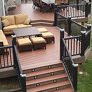 Sumaote Solar Post Cap Light, Outdoor Waterproof LED Solar Post Light Fits 4x4 5x5 6x6 Wooden Posts Fence Post Lights Platform Garden Patio Deck Lighting 6000K White Light, White Shell,1 Pack