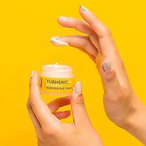 Sweet Chef Turmeric + Vitamin C Booster Eye Cream - Hydrating Eye Cream to Help the Look of Dark Circles + Puffiness - Moisturizing Gel-Cream for Sensitive Under-Eye Skin (15ml / 0.5 oz)