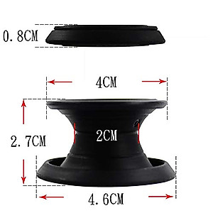 Mount and Stand for Smartphones and Tablets 3 Pack - Heart Pink and Black White