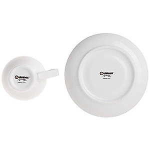 Cusinox White Porcelain Espresso Cup Sets for Espresso Coffee, 2 Oz