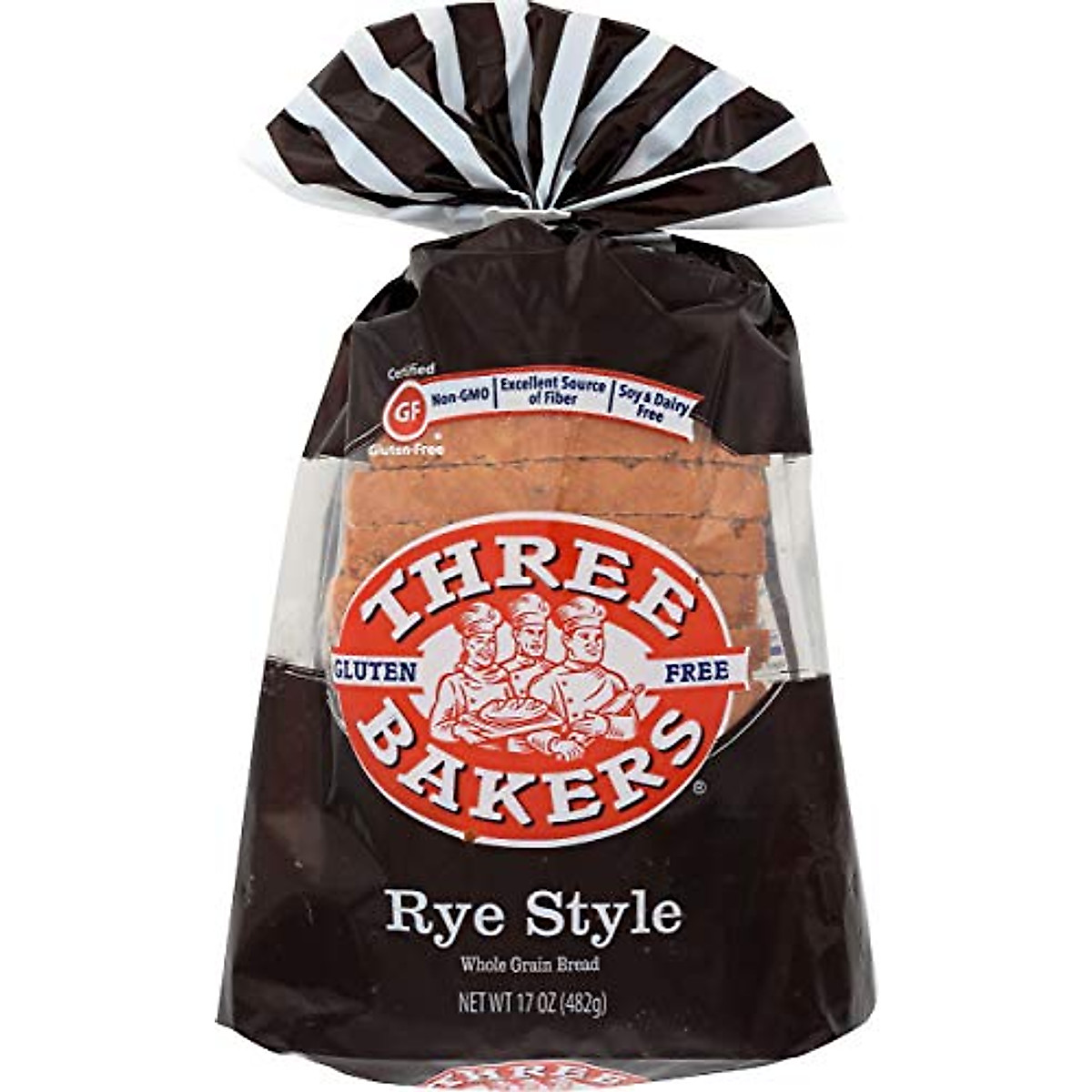 Three Bakers Rye Style Sliced Bread, Gluten Free, 19 oz