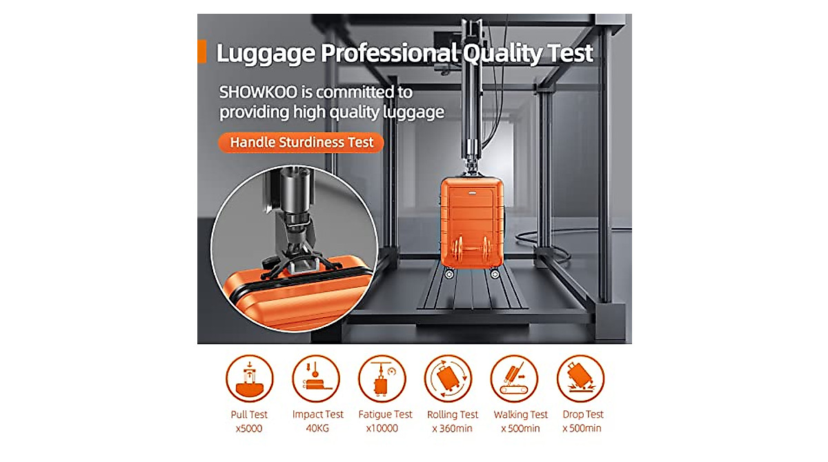 SHOWKOO 4-Piece Luggage Set: Durable, Expandable & Secure Travel
