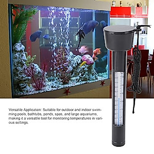 Drop Resistant Floating Thermometer, Waterproof Long Service Life Accurate Reading for Outdoor & Indoor Swimming Pools, Spas, Hot Tubs, Recreation with String, Aesthetic