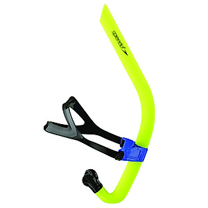 Speedo unisex adult Swim Training Bullet Head diving snorkels, Shocking Lime, One Size US
