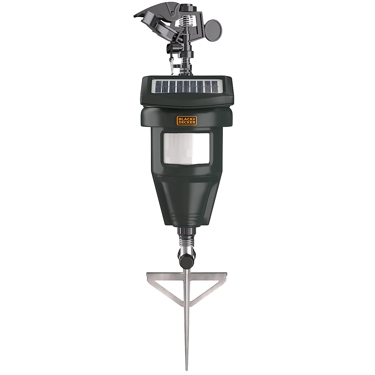 BLACK+DECKER Cat Repellent Outdoor- Squirrel Deterrent Solar- Dog Repellent- Raccoon Deterrent Solar Motion-Activated Water Blaster Jet Spray Scare Away Deer, Rabbits, Birds & Other Animals