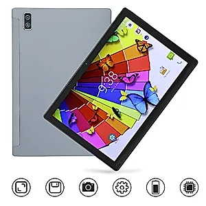 AUHX Gaming Tablet, IPS Screen 10.1in Tablet for Office (US Plug)