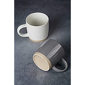 famiware Milkyway Coffee Mugs, 12 oz Coffee Mug Set for 4, Tea Cups with Handle for Coffee, Tea, Cocoa, Milk, Multi-color