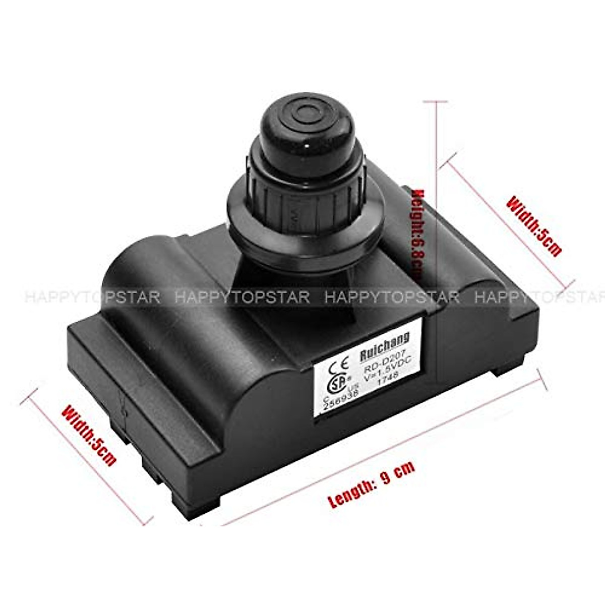 The BBQ 03370 Spark Generator 7 Outlet AA Battery 256938 Push Button Ignitor Igniter for Amana, Uniflame, Surefire, Charmglow, Charbroil, Centro, Brinkmann, BBQ Pro, Bakers & Chefs Model Grills