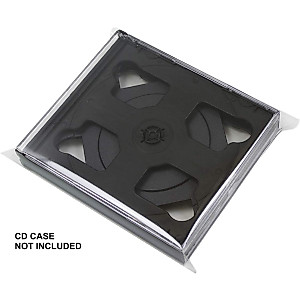 (25) CD Resealable Outer Sleeves - Oversize - Fits Chubby 24mm CD Jewel Boxes - Super Clear, Archival Quality, Premium 2 mil Thick #CDSB02RS24