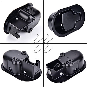 STARVAST Recliner Couch Release Handle Pack of 4, Universal Black Metal Recliner Pull Handle Replacement Parts Sofa Release Lever Handle fits Ashley and Major Recliner Brands