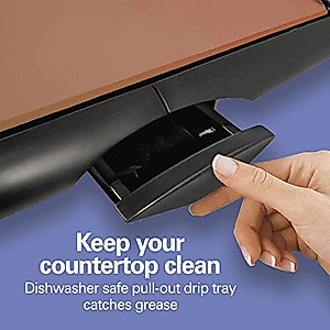 Hamilton Beach 38518R Durathon Ceramic Griddle, 200 sq. in, Black