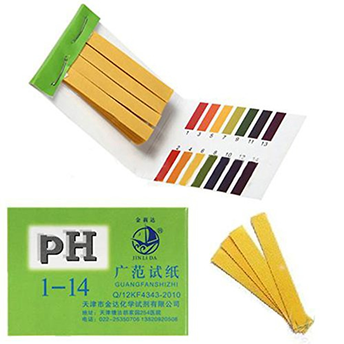 80 Full Range 1-14 pH Test Paper Strips Water Litmus Testing Kits