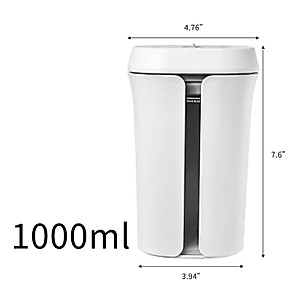 evacu Automatic Vacuum Coffee Canister & Food Storage Container,One-Button Operation Coffee Containers for Coffee Beans,Smart Detection of Vacuum Environment Inside the Canister to Keep Food Fresh-1L