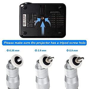 YiePhiot Ceiling Wall Projector Mount Universal Projector Bracket Extendable Height Camera Mount 15-24in Wall Hanger Projector Stand for DLP Projector Video Projector CCTV DVR Camera
