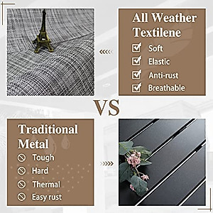 Sophia & William Patio Dining Chairs 2 Pieces C Spring Motion Chairs Patio Chairs Set of 2 Support 300lbs Outdoor Furniture for Lawn Garden Balcony Pool Backyard Weather Resistant