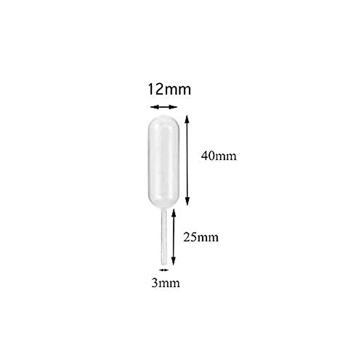 300 Pieces 4ml Cupcake Pipettes, Food Grade Plastic Disposable Pipettes Mini Liquid Injector (300-A)
