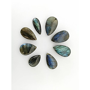 GAVU Teardrop Labradorite Semi Precious Gemstone Necklace for Women