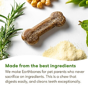 Earthbones Dental Chews for Dogs 50lbs+, 30 Bones