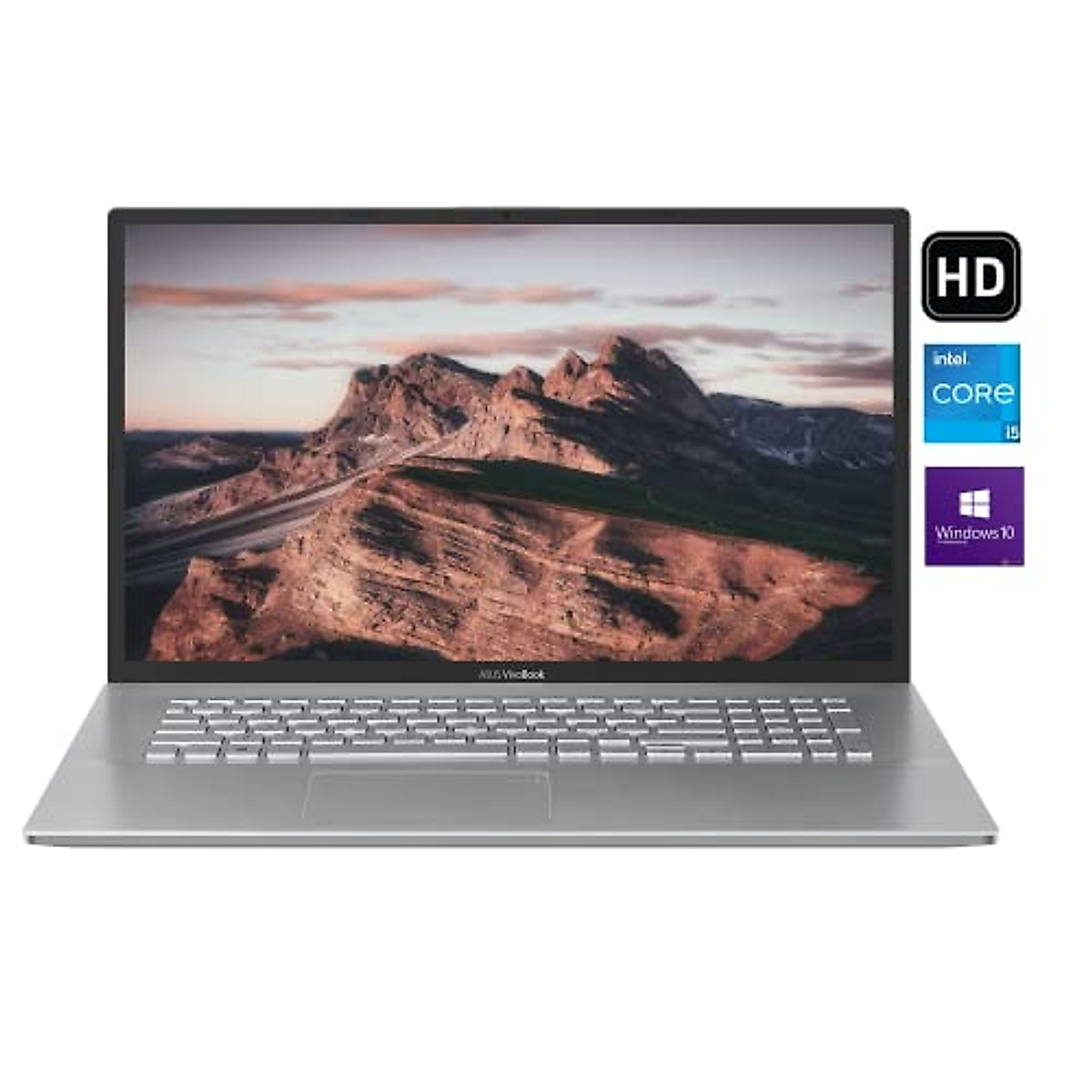 ASUS Vivobook 17 Business Laptop, 17.3" HD Display, Intel Core i5-1035G1, Windows 10 Pro, 12GB RAM, 256GB SSD+1TB HDD, HDMI, WiFi, Bluetooth, PCS