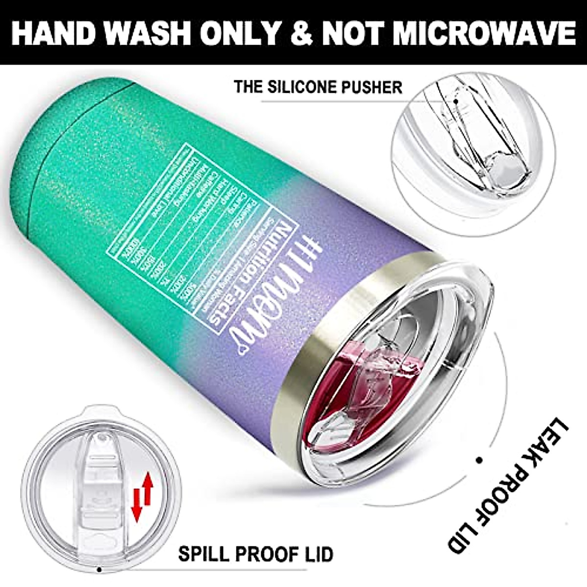 DOEARTE Mom Gifts from Daughter - Christmas, Mothers Day, Birthday Gifts for Mom, Mother, Wife, New Mom, Bonus Mom - Gifts Ideas For Mom - Mom Tumbler 20oz