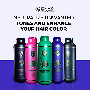 Robson Peluquero Blue Home Care Shampoo and Matizer Treatment Kit 2x300ml/2x10.14 fl.oz