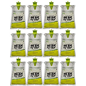 RESCUE! Big Bag Fly Trap – Disposable, Outdoor Use - 12 Traps