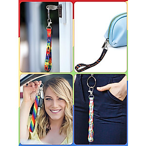 Henoyso 120 Pcs Rainbow Pride Lanyard Keychains Bulk Gay Pride Key Chain LGBT Pride Gift Love Wins Pride Flag Key Rings Pride Accessories for LGBTQ Gay Lesbian Bisexual Pride Day Pride Month Supplies