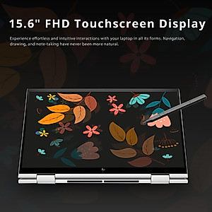 HP Envy x360 2-in-1 15.6” FHD Touchscreen Laptop, Intel core i7-1260P, 64GB RAM, 4TB PCIe SSD, Backlit KB, HD Webcam, Intel Iris Xe Graphics, Wi-Fi, Bluetooth, Win 11 Pro, Silver, 32GB USB Card