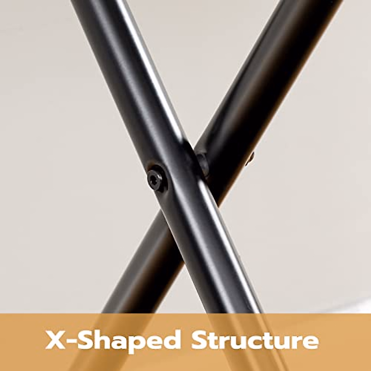 HOOBRO Folding Luggage Racks Set of 2, Suitcase Stand with Fabric Storage Shelf for Guest Room, Metal Luggage Holder, 27 x 15.3 x 22 Inches, Bedroom, Hotel, Space Saving, Black BK04XLP201