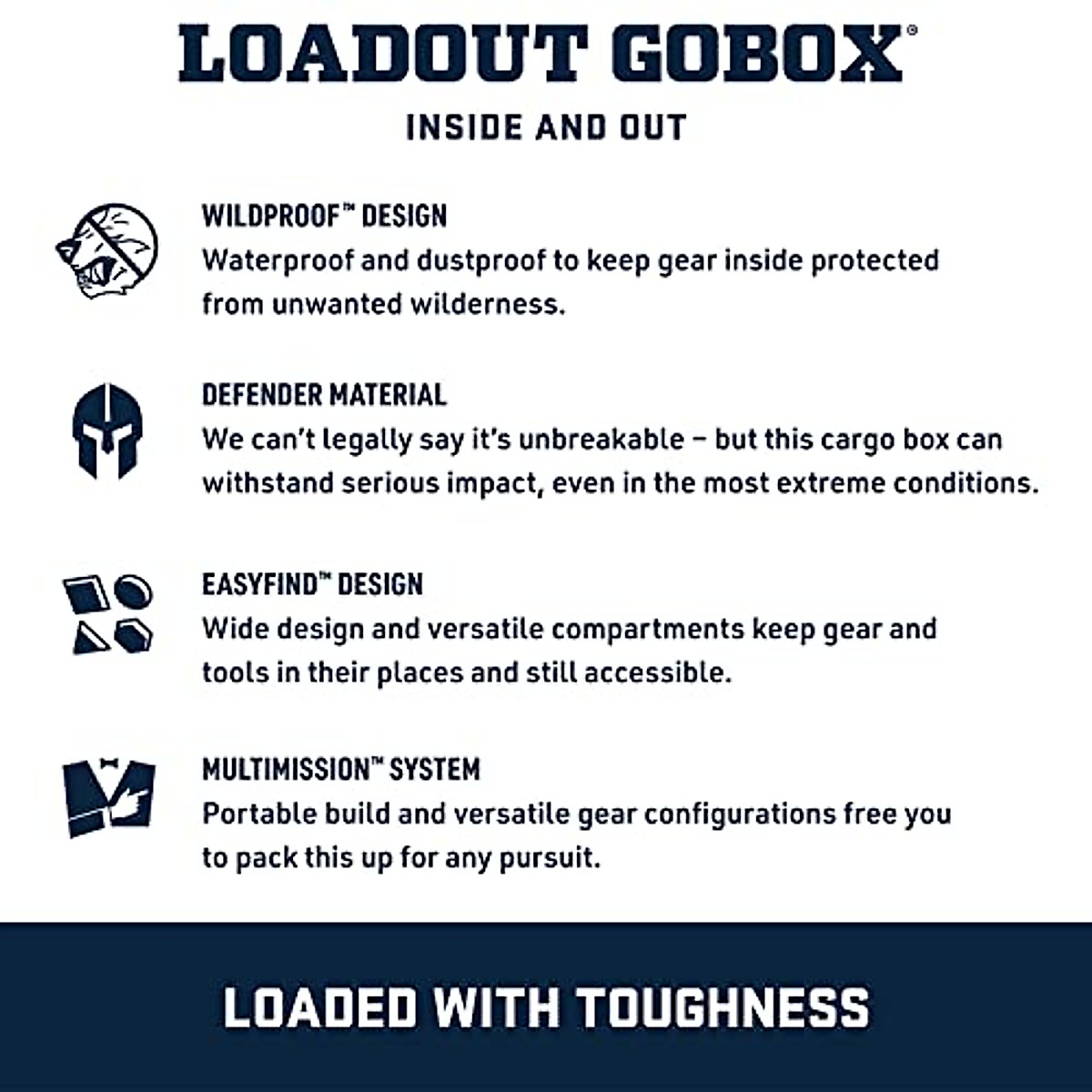 YETI LoadOut GoBox 15 Divided Cargo Case, Charcoal