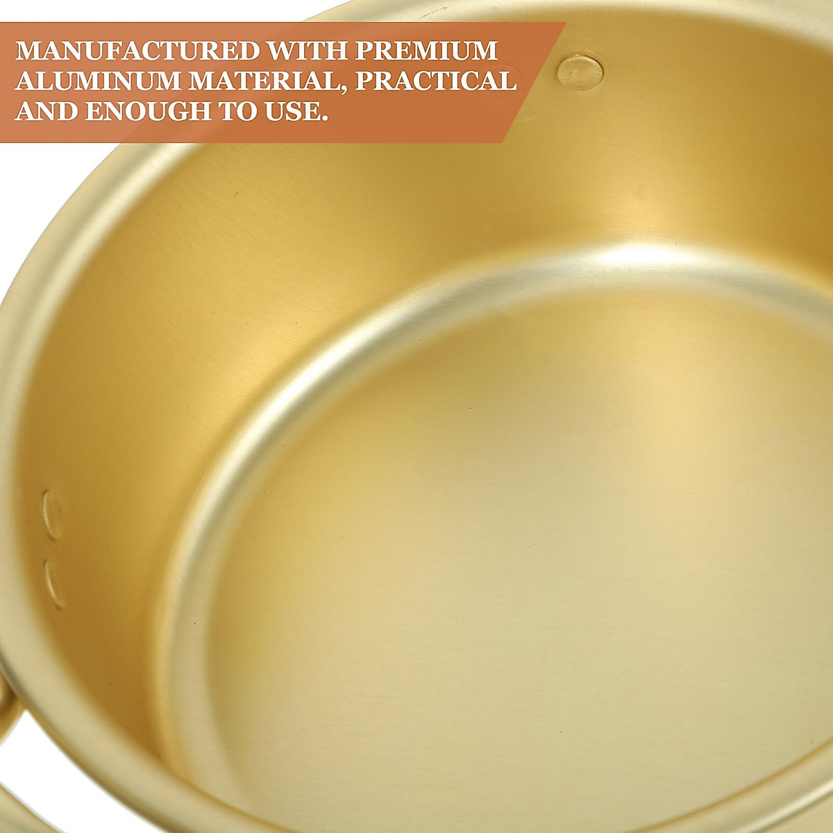 1 Set Instant Noodle Pot Korean Ramen Noodles Non Japanese Spoon Everyday Pan Hot Pot Korean Noodles Clay Cooking Double Korean Ramen Cookware Container Jumpsuit Household Aluminum