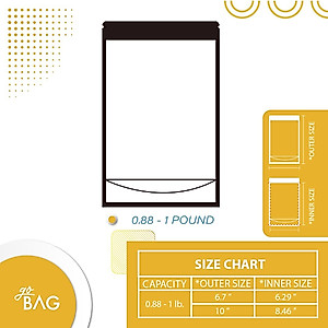 100PCS Matte-Metallized Black Stand-Up Pouch Resealable Bags (17x25cm (6.7x10"))