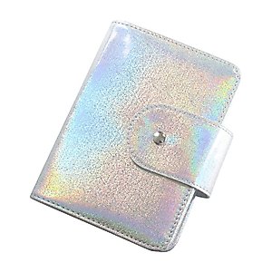 DRDS 20 Slots Nail Art Stamp Plate Holder Stamping Plates Storage Bag Cases Rainbow Practical Empty Rectangle Plates Big Size 6.0X12.0CM Organizers