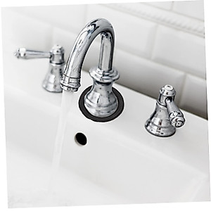 Veemoon 1 Set Horseshoe Mounting Accessories Fixing Bracket Sink Holder Tap Fixing Tool Wash Basin Tap Fixing Fitting Locknuts Kitchen Antiloosing Nut Washers Anti-Loose Faucet Copper