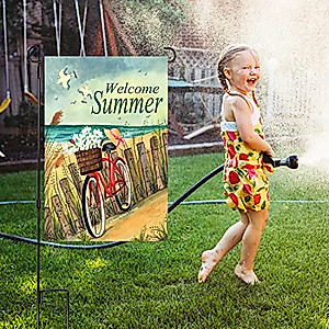 Seasonal Garden Flags Set of 10 Garden Flags 12x18 Double Sided, Garden Flags For Outside with Anti-wind Clip and Stopper, Garden Flags for all Seasons, Yard Flags for Outside 12x18 Double Sided, Flags for Outside, Decorative Spring Garden Flag, Easter La