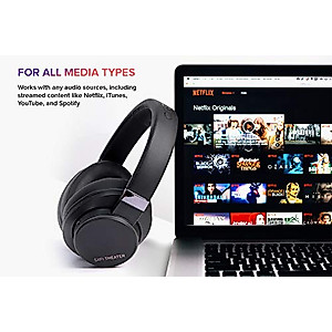Creative SXFI Theater 2.4 GHz Low-Latency Wireless USB Headphones with Super X-Fi, 50mm Drivers, Up to 30 Hours of Battery Life, 3.5mm Analog Mode, Detachable Mic, for Movies