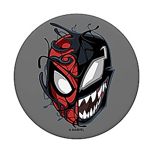 Marvel Spider-Man Venom Split Face PopSockets PopGrip: Swappable Grip for Phones & Tablets