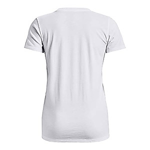 Under Armour Women's Standard Gradient Pill Short Sleeve T-Shirt, (100) White / / Black, Small