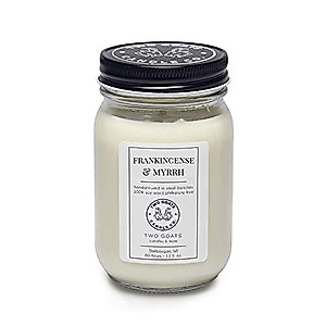 Frankincense & Myrrh Scented Soy Candle | Hand Poured in the USA | 12 oz.