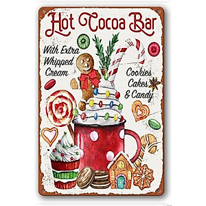 IHMOLN Hot Cocoa Bar Diamond Painting Kits Cookies Cakes Candy - Full Diamond Winter Christmas Embroidery Craft Cross Stitch Kits,for Warmth Home Decor Store Decor 12X16inch