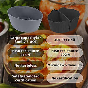 NANSIKE Silicone Crock Pot liner For 7 QT,BPA Free Non-slip Slow Cooker Liners With Food-Grade Silicone Heat Resistant to 450 F,Anti-scratch Reusable Oval Crock Pot Liner, Dishwasher Safe