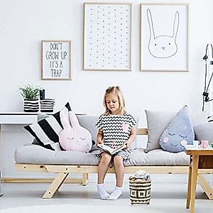 Cabilock Seagrass Baskets Woven 13 Gallon Trash can Trash Can Wood Garbage Bin Waste Basket Flower Basket Pots Storage Basket for Home Trash can Office 13 Gallon Trash can Woven Waste Paper Basket