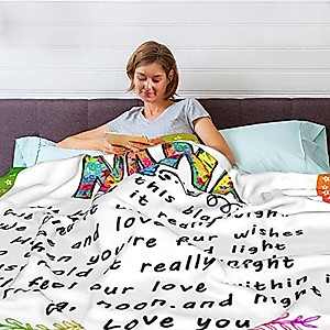 Nana Gifts Nana Birthday Gifts Blanket Nana Gifts from Grandkids Nana Gifts from Granddaughter,Grandson, Nana Throw Blanket Filled with Loving Sentiments, Gifts for Nana Throw Blanket 50” X 60”