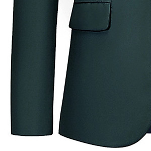 Mens Lightweight Slim Fit Suit Jacket 2 Button Solid Color Business Blazer Casual Daily Wedding Party Sport Coats (Dark Green,6X-Large)