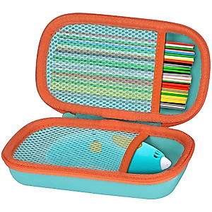 Lebakort Storage Case Compatible with 3Doodler Start+ Essentials/Start Essentials 3D Printing Pen Set (Teal Case)