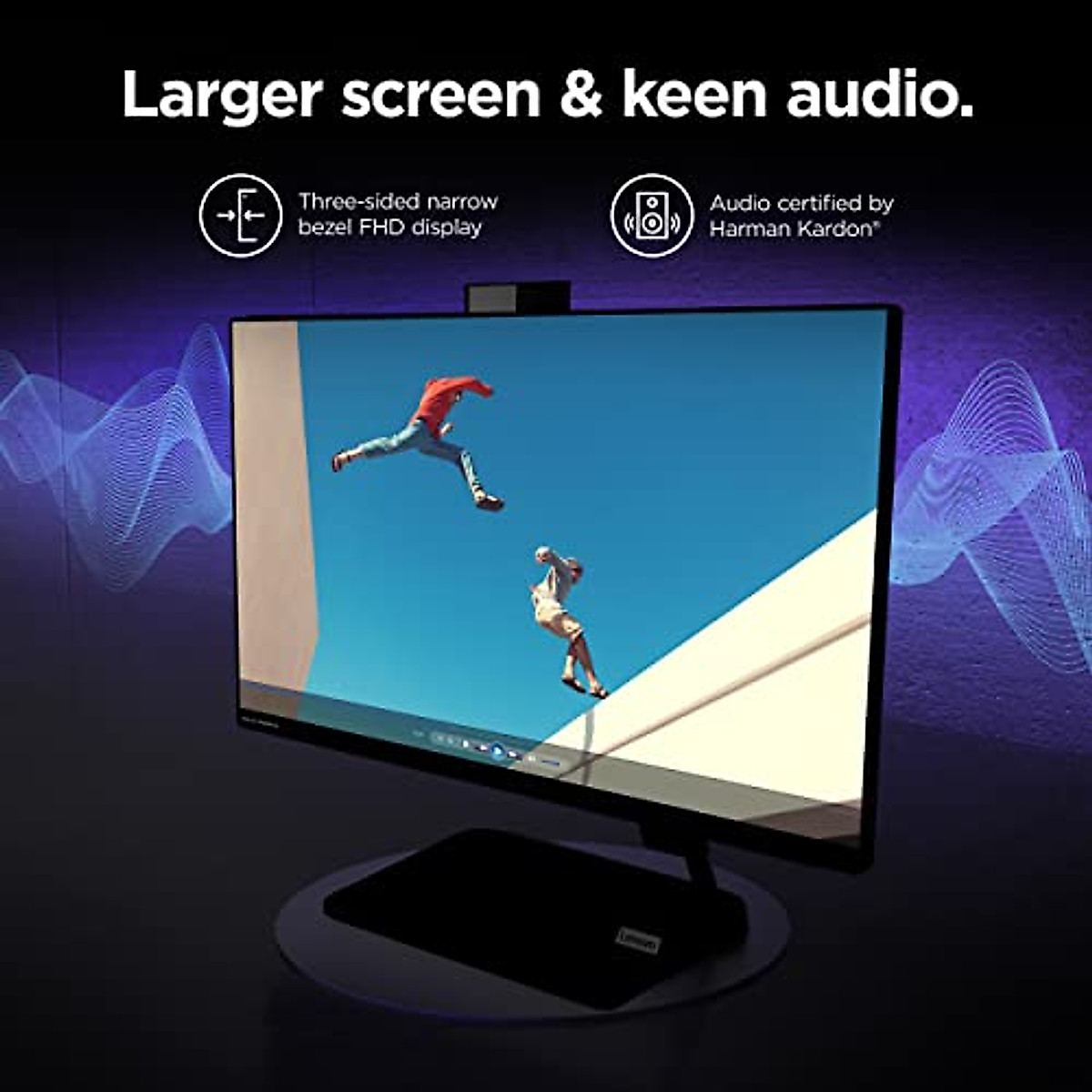 Lenovo IdeaCentre AIO 3-2022- All-in-One Desktop - 23.8" FHD Touch Display - HD 720p Camera - Windows 11 Home - 8GB Memory - 512GB Storage - AMD Ryzen 5 5625U - Black - Mouse & Keyboard Included