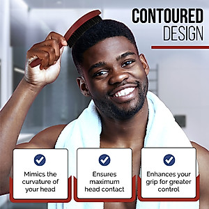 Roman-T Men's 360 Wave Brush Set - Three Handle Brushes for 360 Waves (Soft, Medium & Hard) - Grooming Gift Set